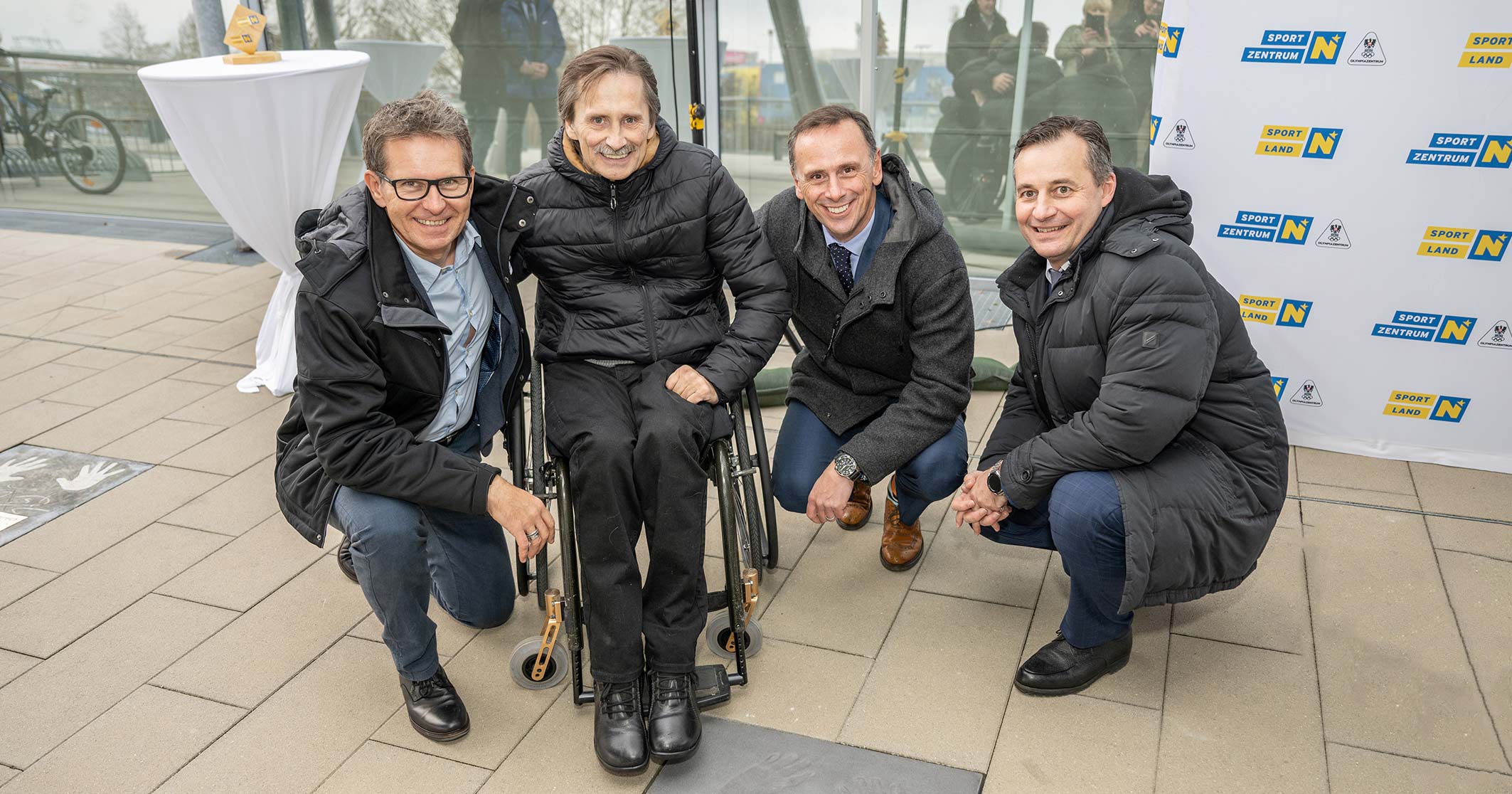 Rudolf Hajek im Sportzentrum Niederösterreich verewigt ...